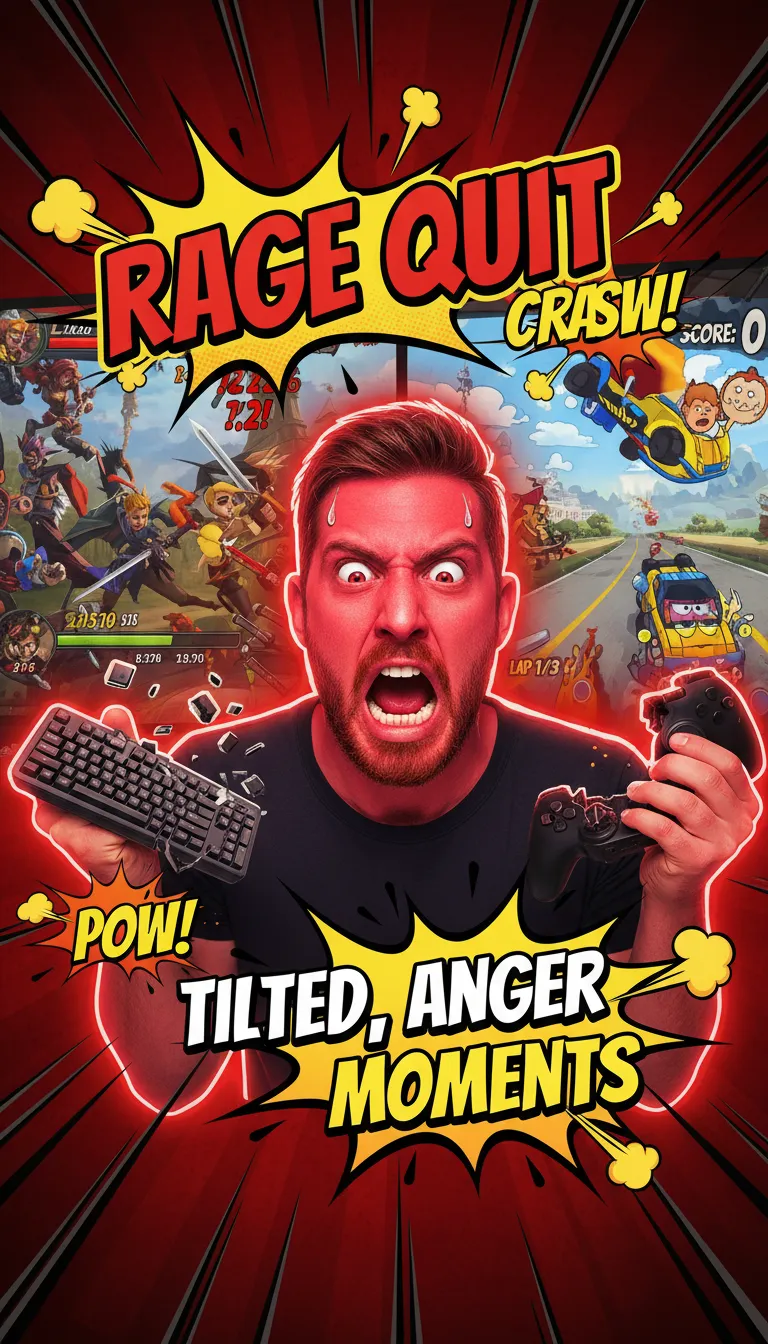 Epic Gaming Rage Moments Thumbnail for Streamer Compilation | Design ...