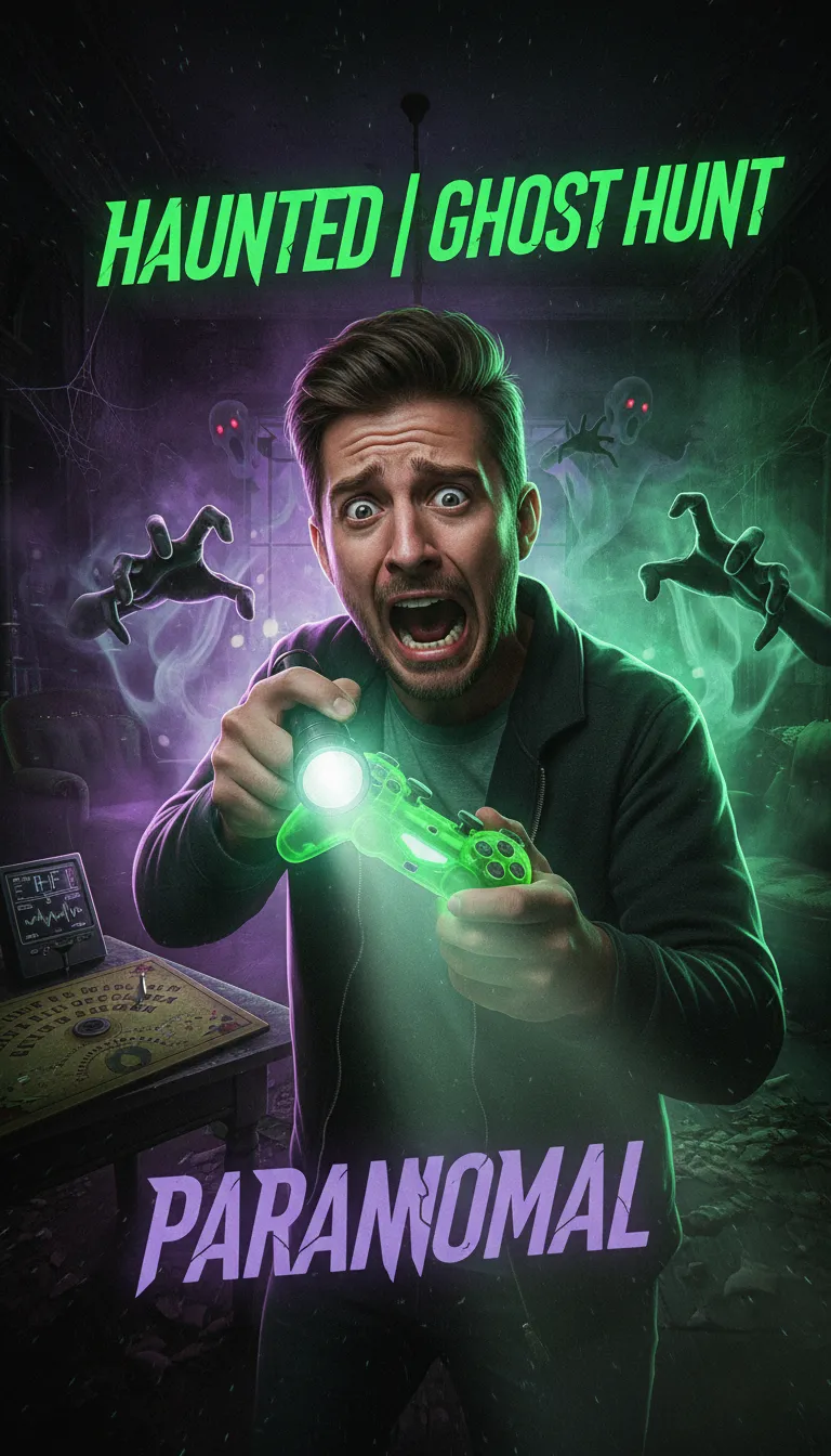 Spooky Haunted House Gaming Thumbnail for Paranormal Streamers | Design ...