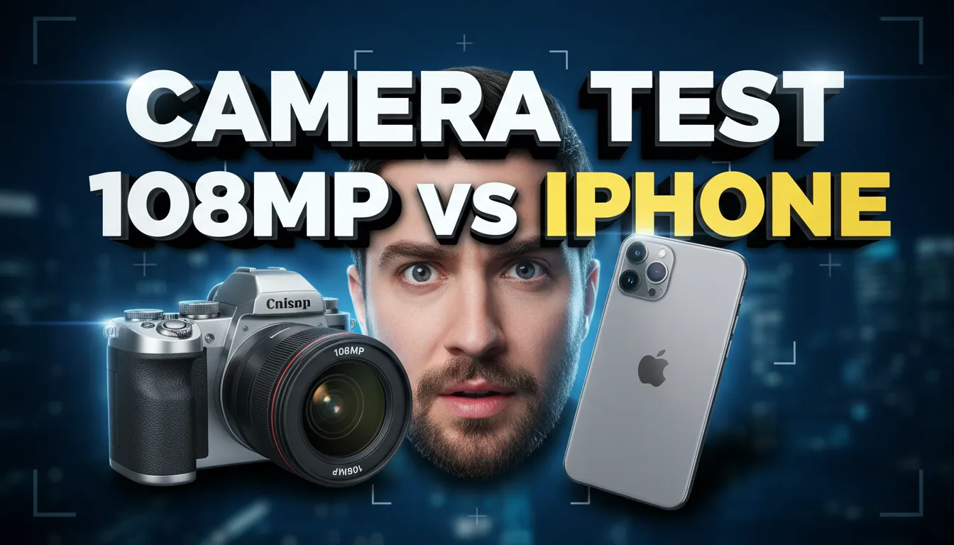 Cinematic Tech Review Thumbnail for Camera Test Showdown | Design Templates