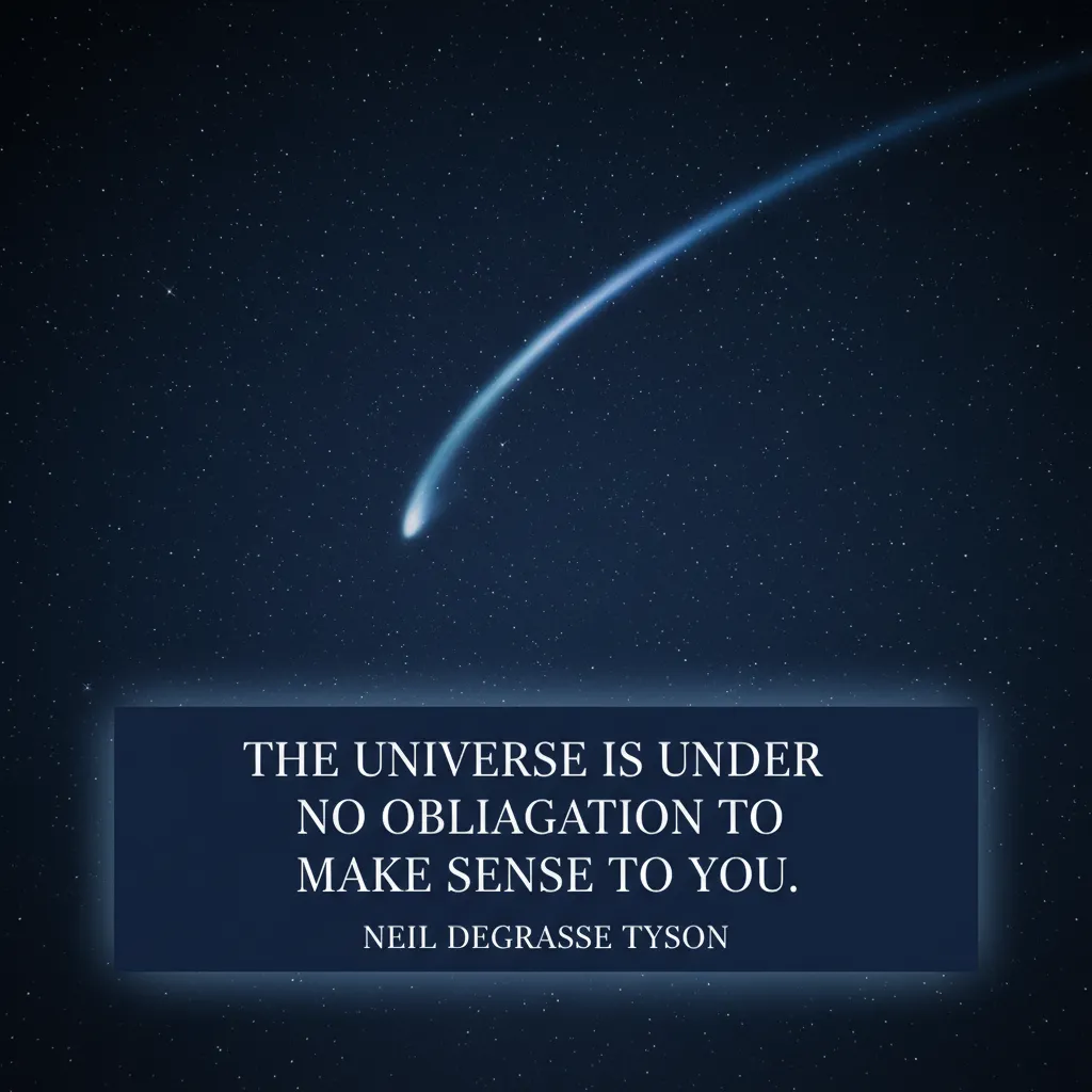Inspirational Night Sky Quote Card with Shooting Star | Design Templates