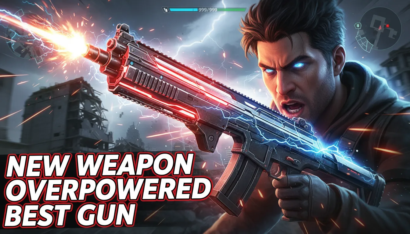 Epic Gaming Thumbnail Showcasing Overpowered New Weapon Action | Design ...