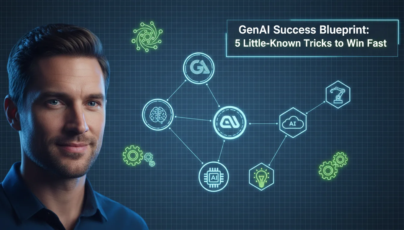 Unlock GenAI Success with Futuristic Blueprint Thumbnail Design ...