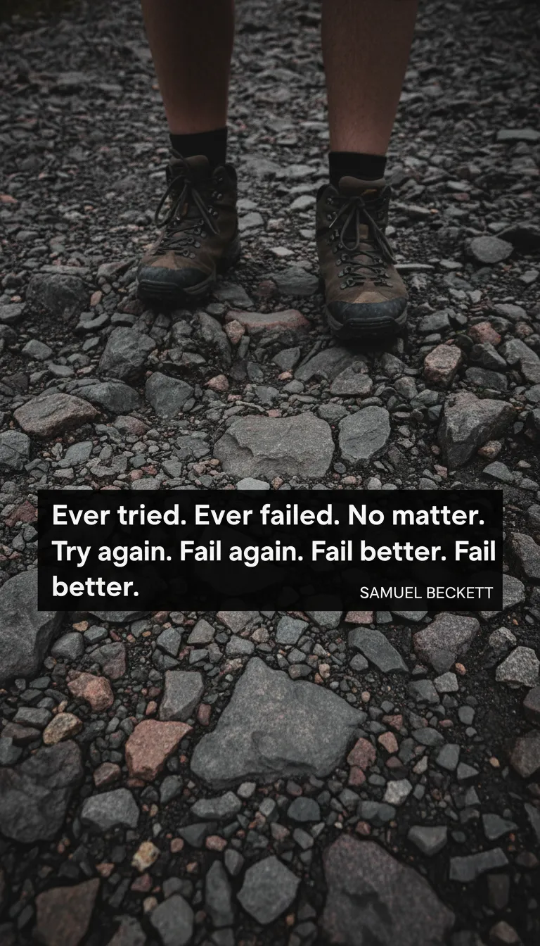 Resilient Steps Motivational Quote on Rocky Terrain Photo | Design ...