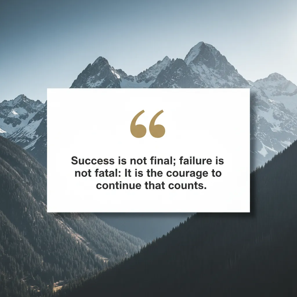 Motivational Mountain Quote Card Minimalist Landscape Design | Design ...