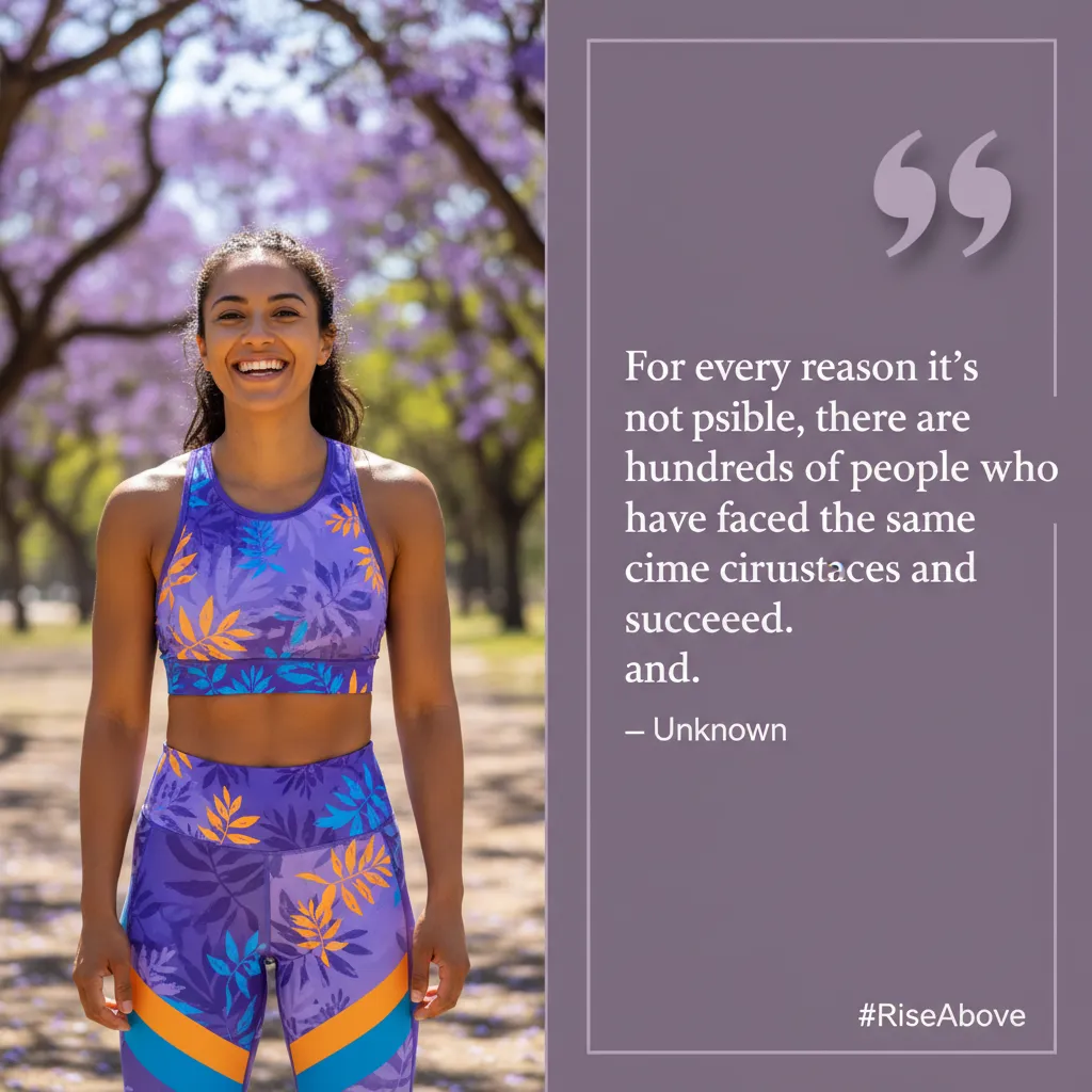 Empowering Athlete Quote Split Layout for Motivational Branding ...