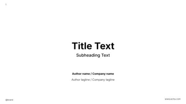 Simple Plain Presentation | Design Templates