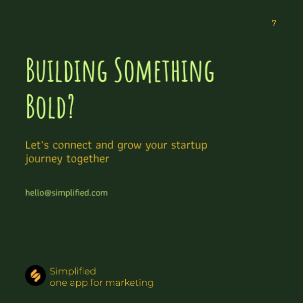 Green Startup Square Carousel | Design Templates