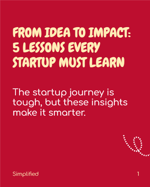 Idea To Impact Red Carousel | Design Templates